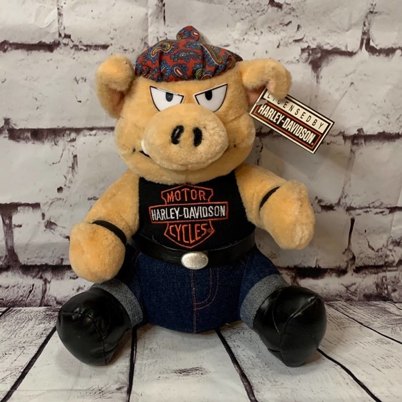 Harley-Davidson | Toys | Harley Davidson Vintage Pig Plush Figure Nwt ...